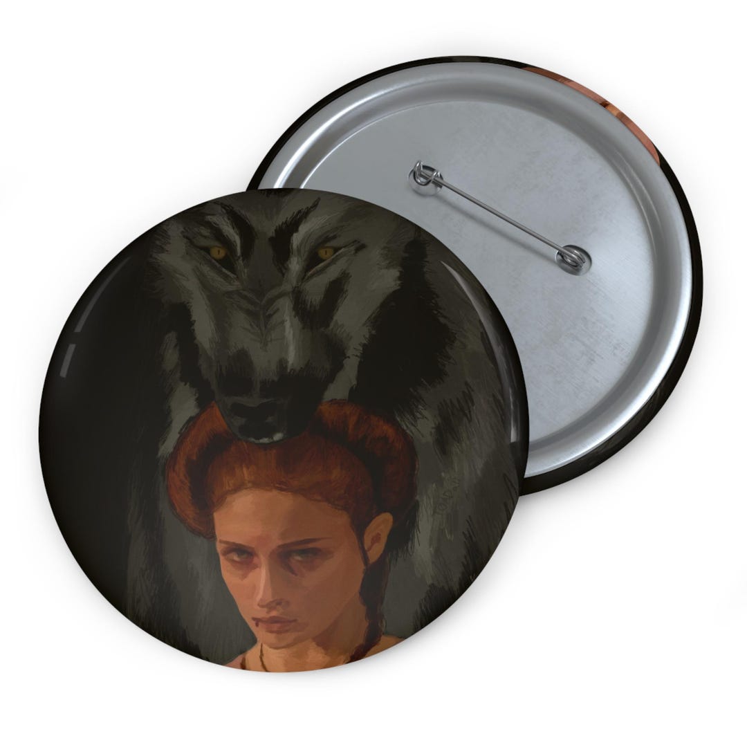 Custom Game of Thrones Sansa Stark Pin, Lady Wolf Badge, GOT Fan ...