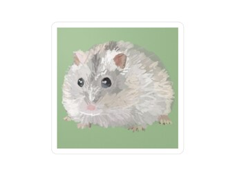 Cute Baby Hamster Cartoon Sticker Di Cut Decal Home/laptop/computer ...