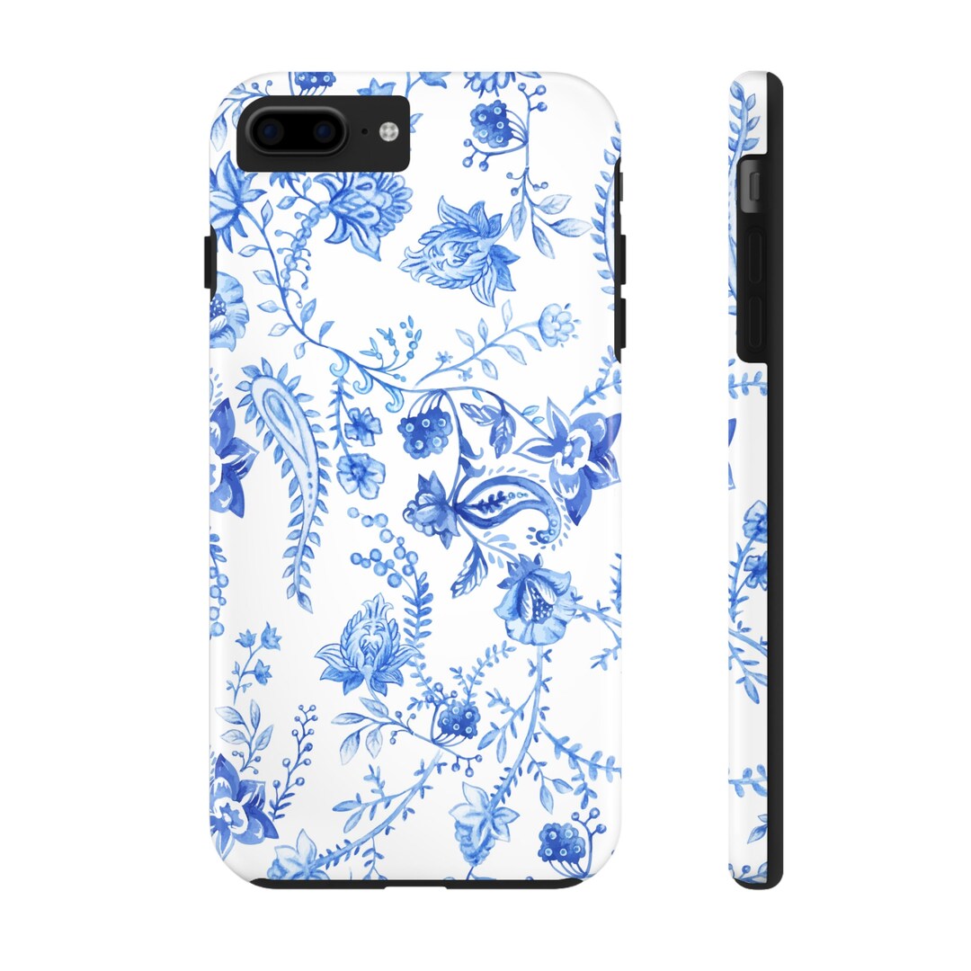 Blue & White Floral Chinoiserie Aesthetic iPhone Case, Iphone13, Phone ...
