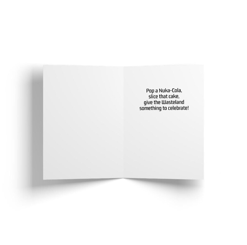 Fallout Inspired Fan Art Birthday Greeting Card | Gamer | Fun ...