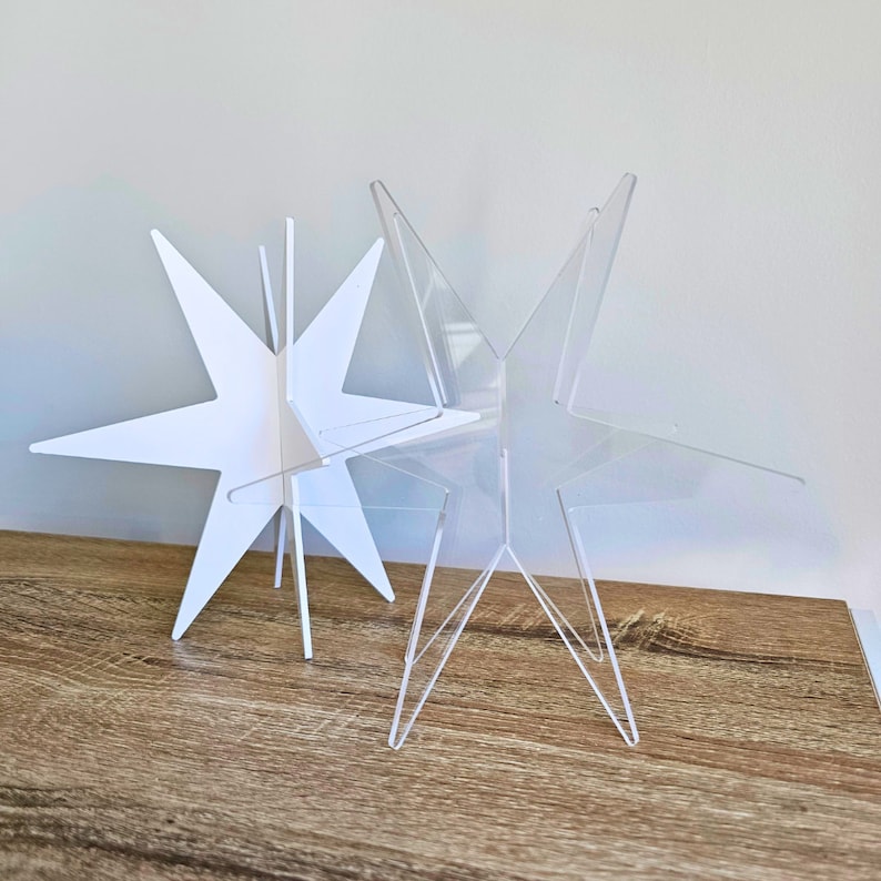 Upcycled 3D Interlocking Star Decoration - Etsy