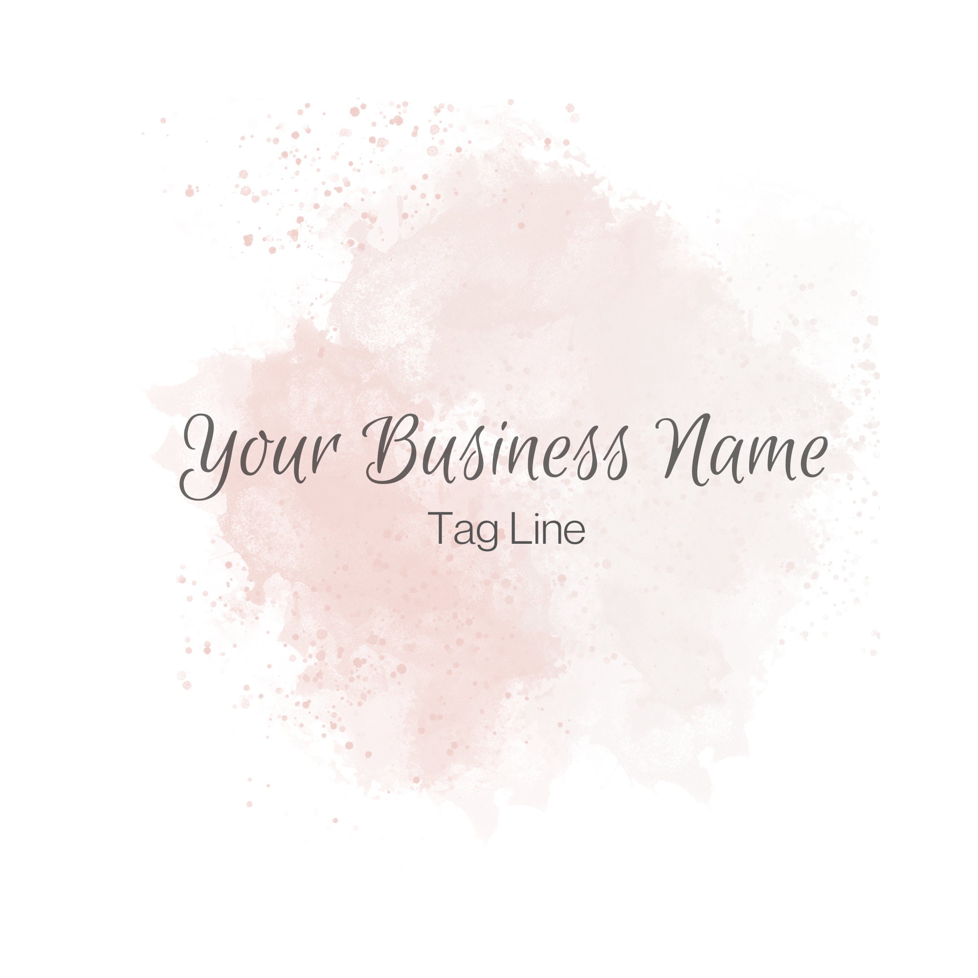 Watercolour Logo, Business Logo Design, Paint Splash Logo, Branding for ...