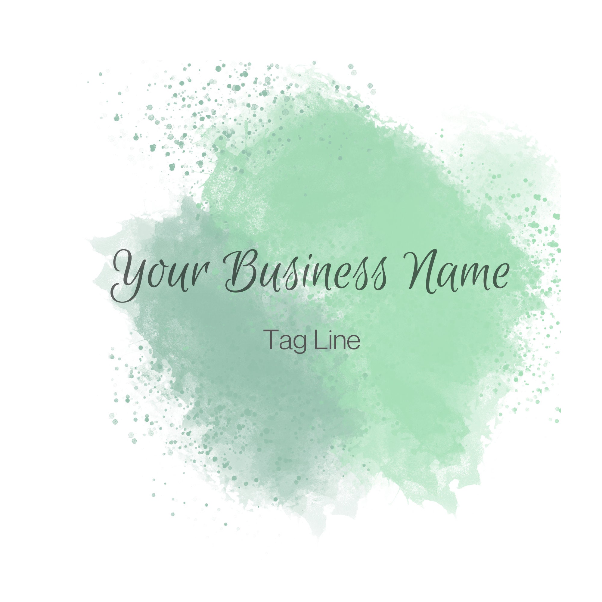 Watercolour Logo, Business Logo Design, Paint Splash Logo, Branding for ...