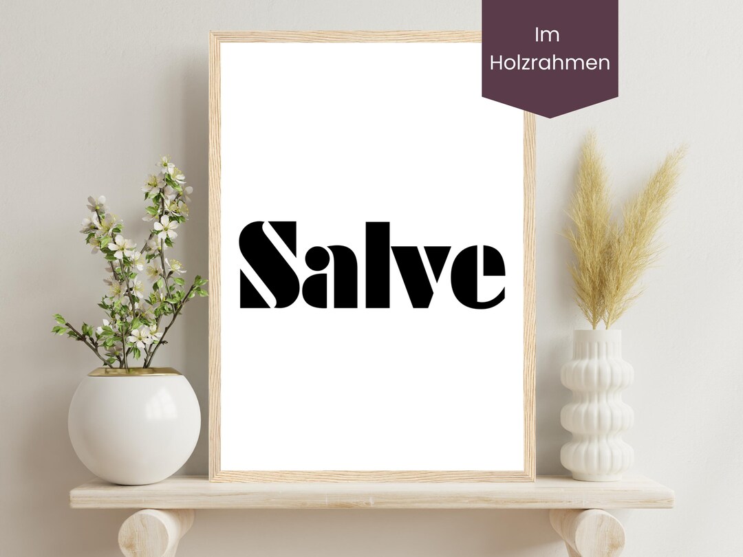 Poster With Saying Salve | Sayings Poster for Stylish Wall Design ...