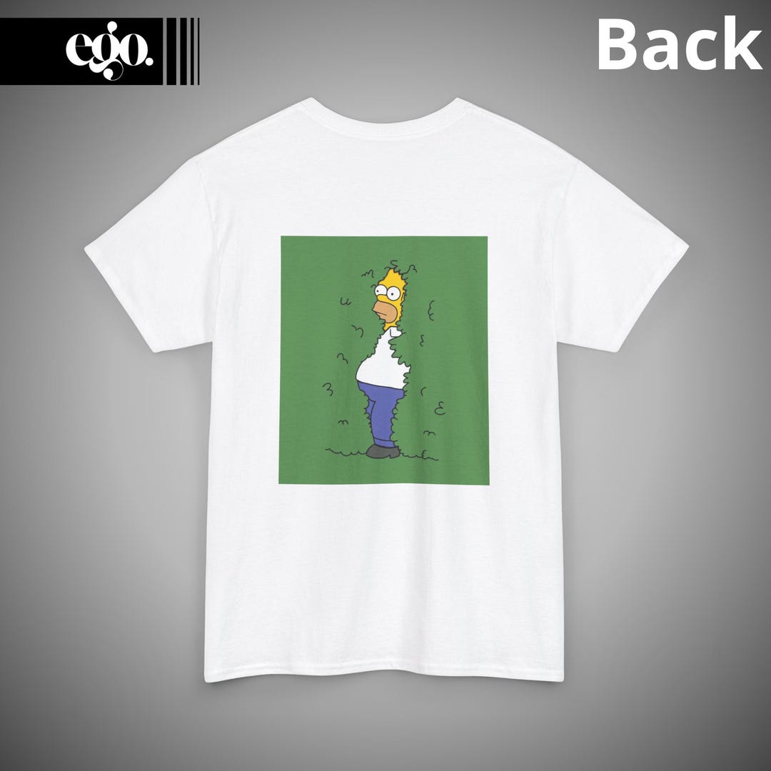 Homer Simpson Meme Shirt, Into the Bushes Tee, Funny Simpsons Gift, 90s ...