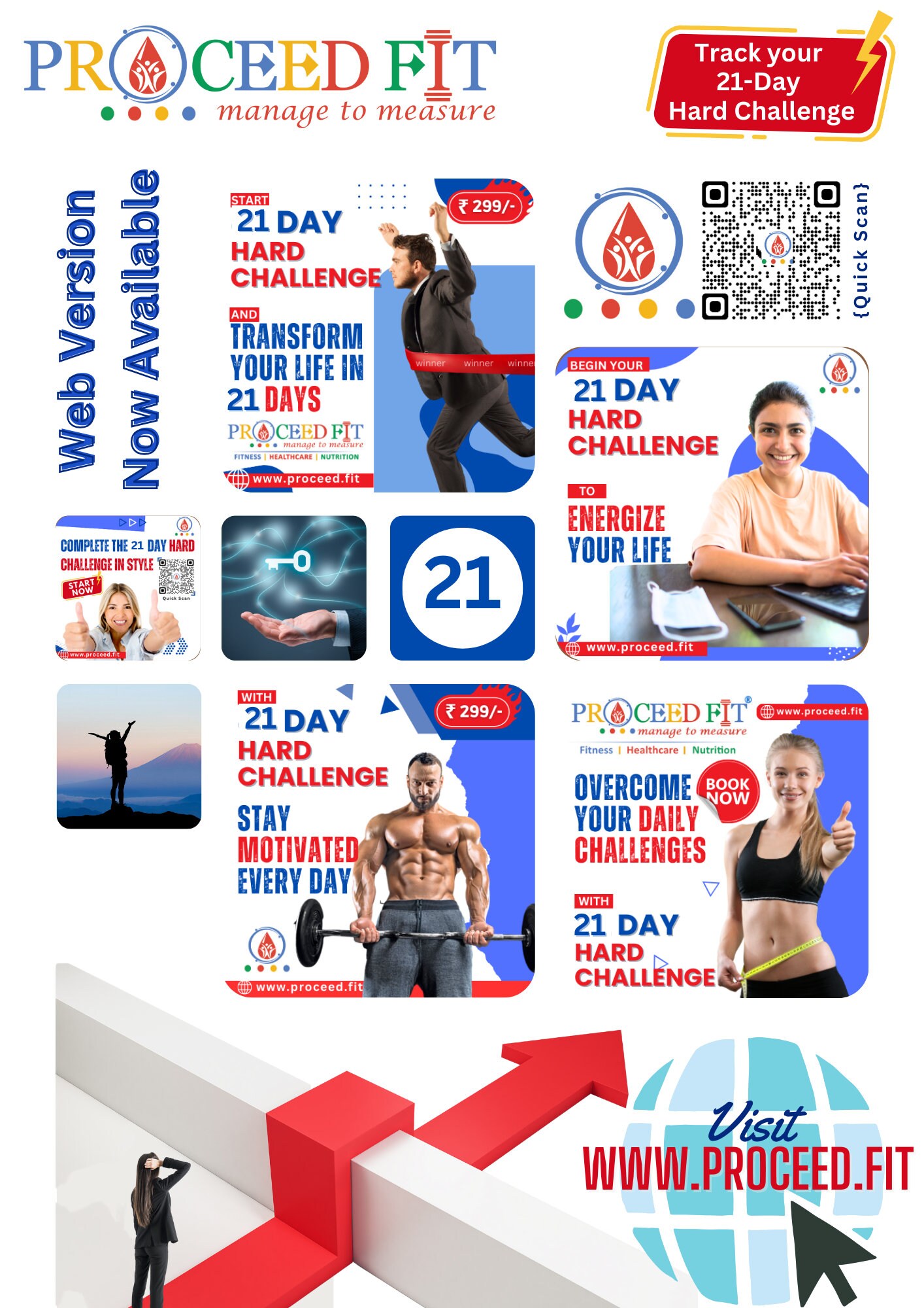 21 Hard Challenge Tracker PDF Sheet Stay Committed to Your - Etsy