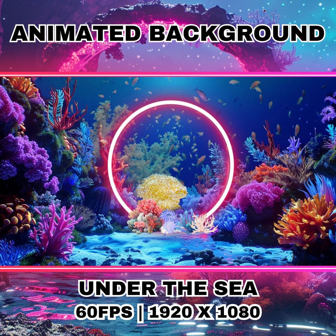 Vtuber Animated Background, Ocean Deep, Underwater, Lofi Cozy Ambience ...