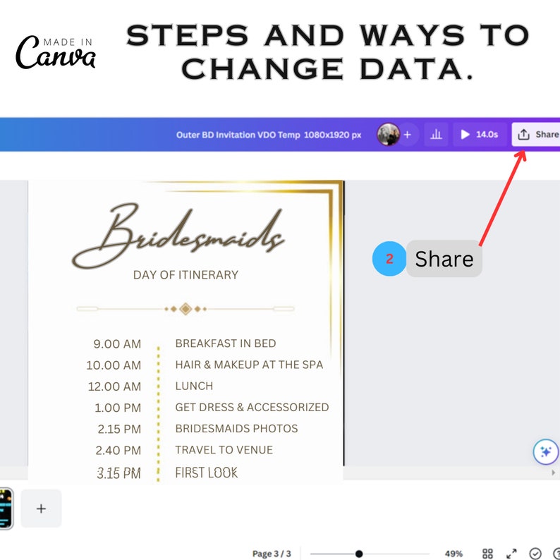 Editable Wedding Invitation, Electronic Wedding Invitation, Wedding ...
