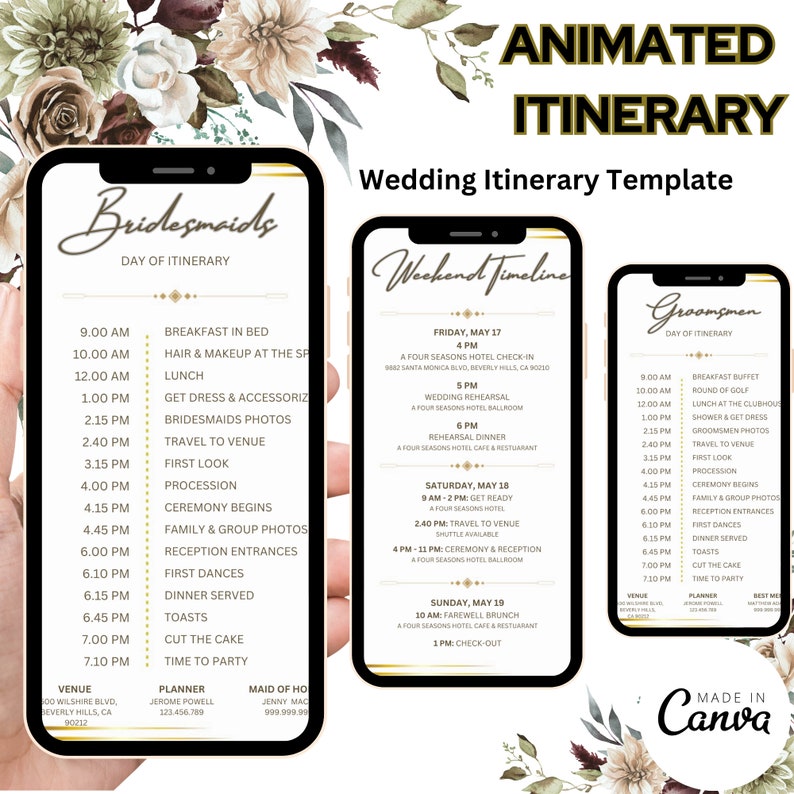 Editable Wedding Invitation, Electronic Wedding Invitation, Wedding ...