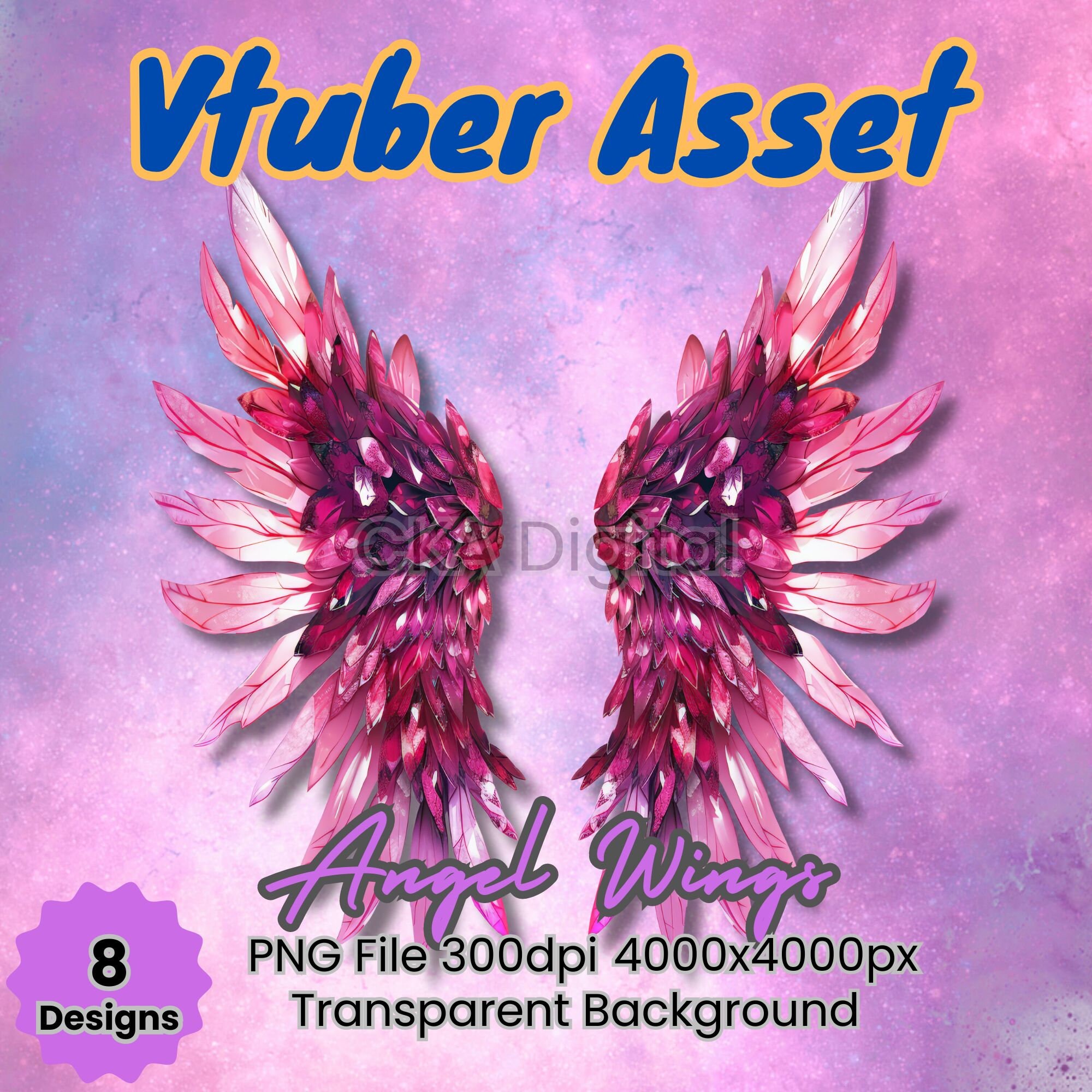 Vtuber Asset, 8 Cosmic Star Angle Wings, Pngtuber, PNG Files ...