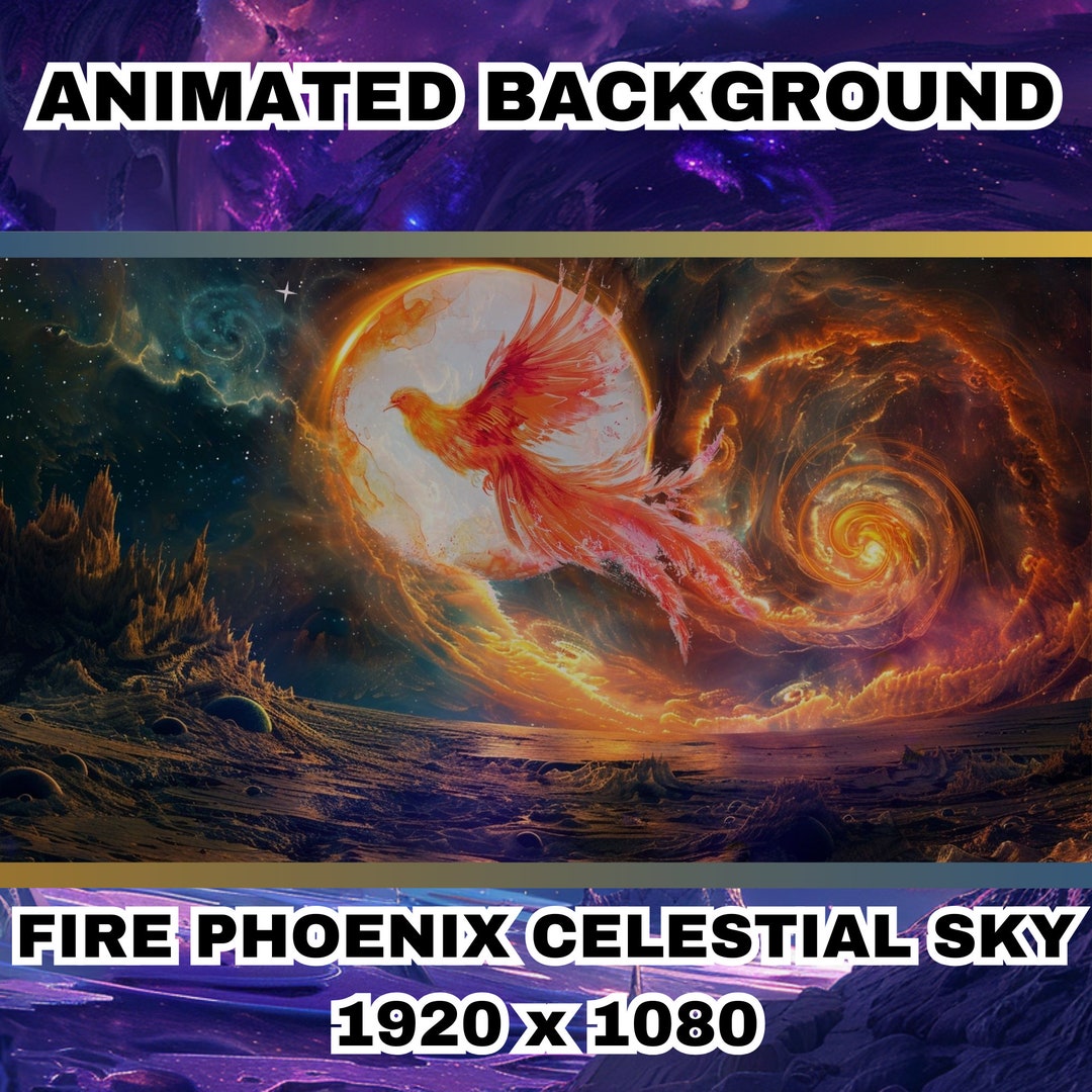 Animated Background, Vtuber Animated Background for Twitch, Fire ...