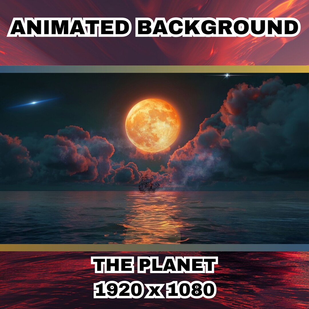Vtuber Background Animated, Virtual Background, Twitch Stream Overlay ...