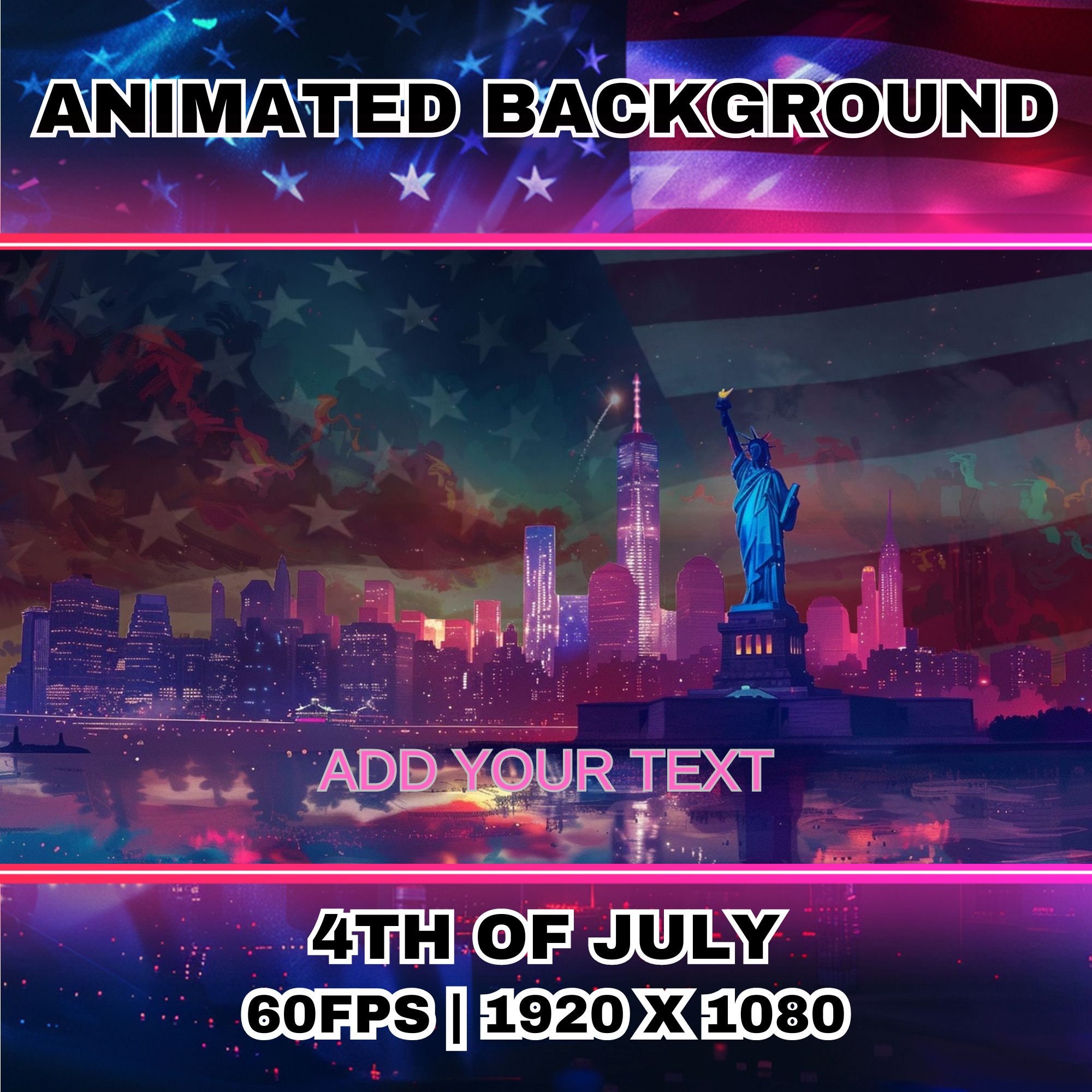 Vtuber Background, Celebrate Independence Day With Vtuber Animated ...