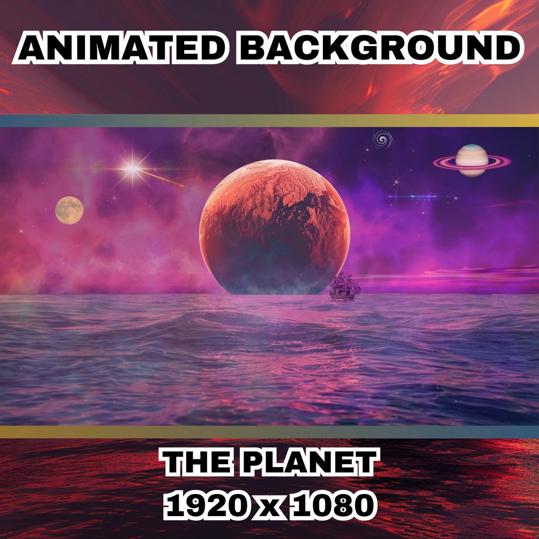Animated Virtual Background, Magical Twitch Overlay Background, Vtuber ...