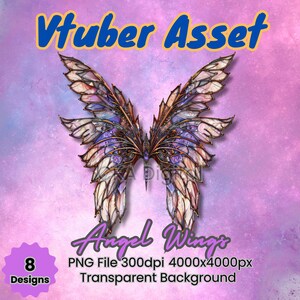 Vtuber Asset, 8 Cosmic Star Angle Wings, Pngtuber, PNG Files ...