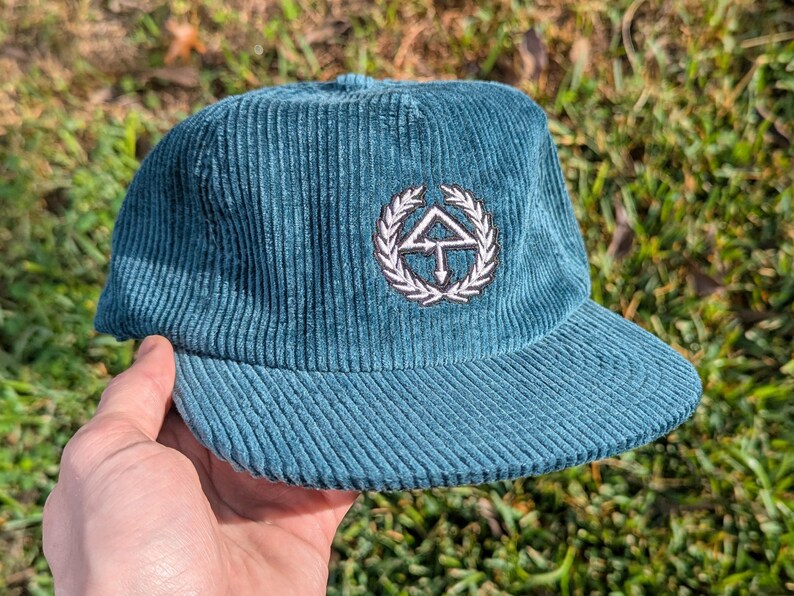 Of the Trees Embroidered Corduroy Hat - Rave Hat Rave Outfit Music ...