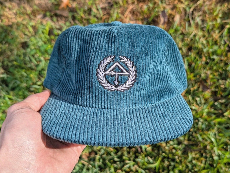 Of the Trees Embroidered Corduroy Hat - Rave Hat Rave Outfit Music ...