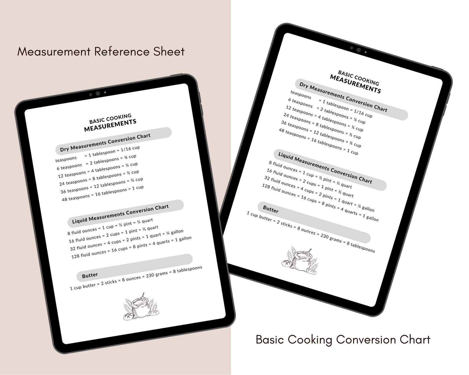 Printable Recipe Sheets PDF: Minimalist Cooking Templates (7x10 Inch ...