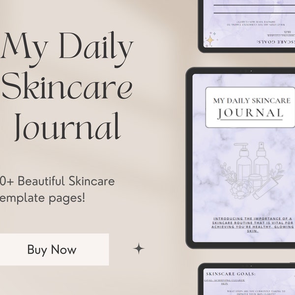 Skincare Journal - Etsy
