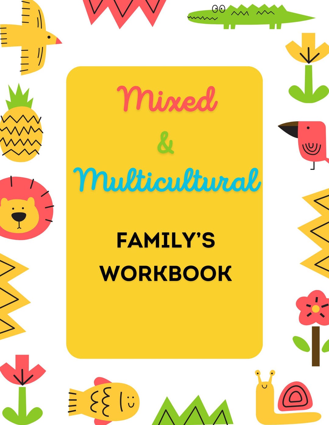 Printable Multicultural Heritage Activity Sheet for Kids Teach Mixed ...