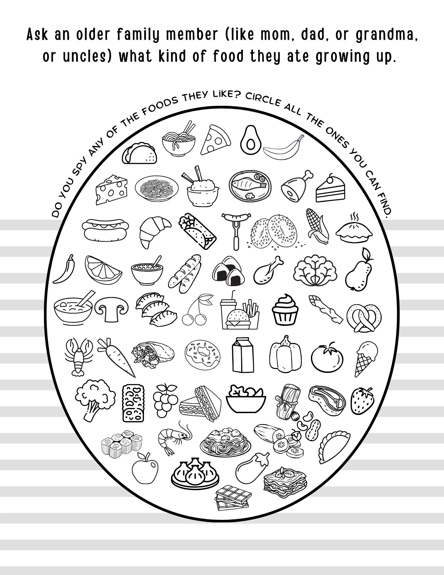 Printable Multicultural Heritage Activity Sheet for Kids Teach Mixed ...