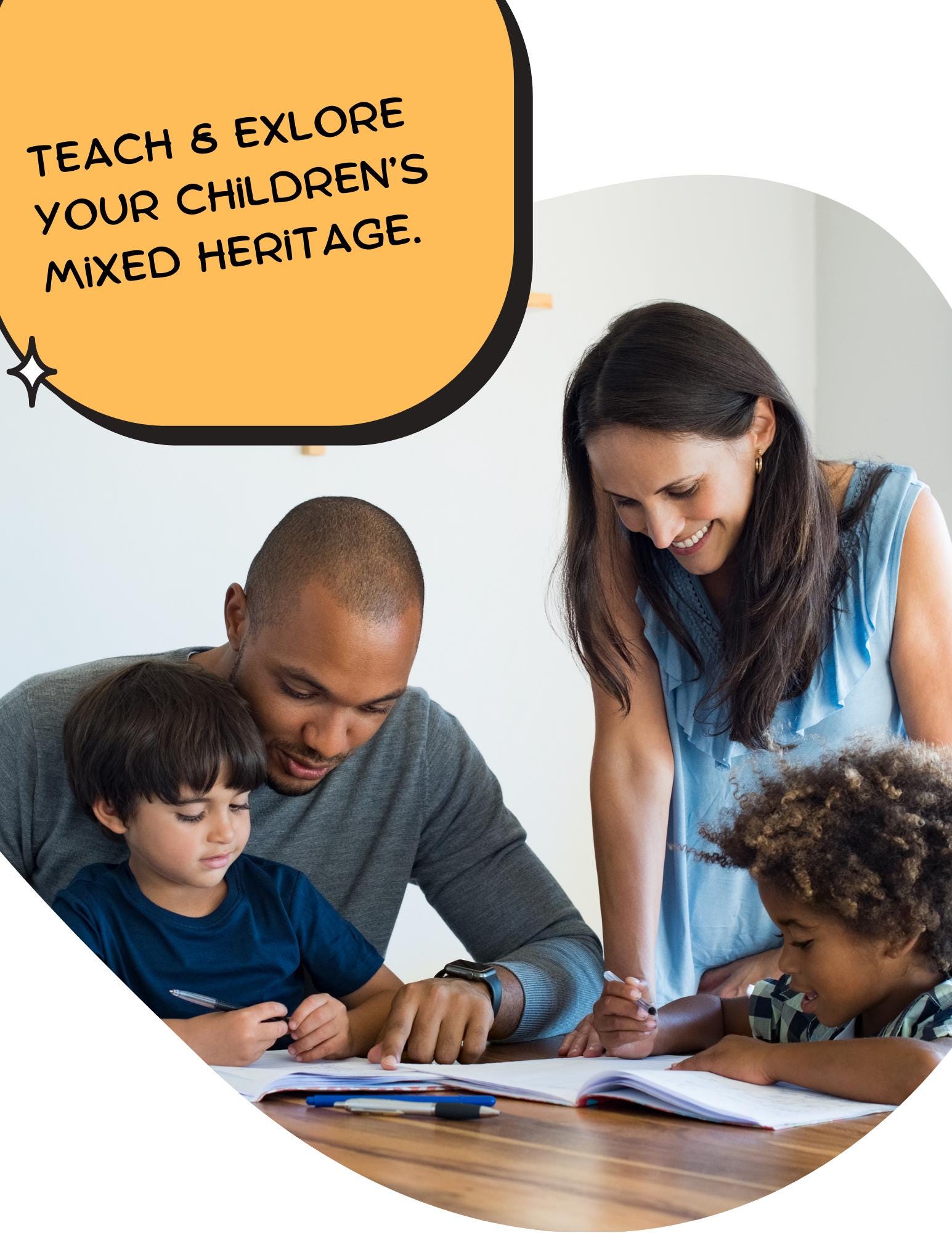 Printable Multicultural Heritage Activity Sheet for Kids Teach Mixed ...