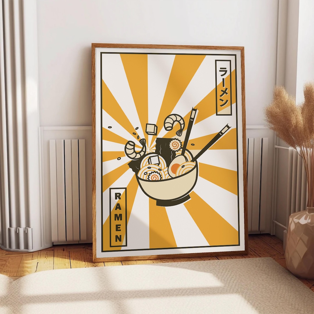 Japanese Ramen Poster, Kitchen Art Print, Kitchen Poster, Kitchen Print ...