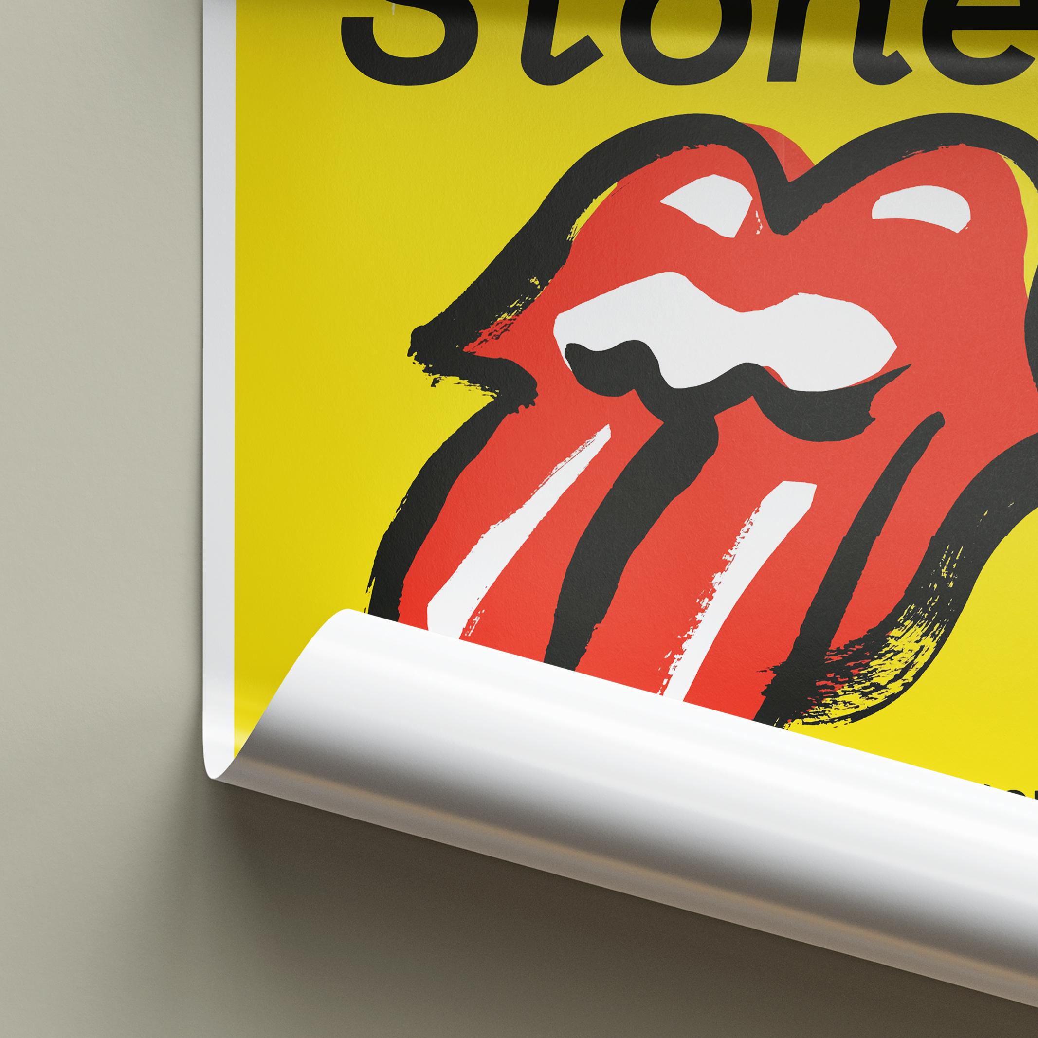 Rolling Stones Concert Poster Wall Art, Rock Music Print, Retro Live ...