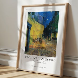 Café Terrace at Night (1888) Vincent Van Gogh Painting, Post ...