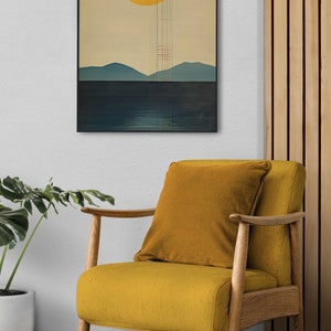 Sunrise Minimal Wall Art, Light Colors Vibrant Print, Modern Blurred ...