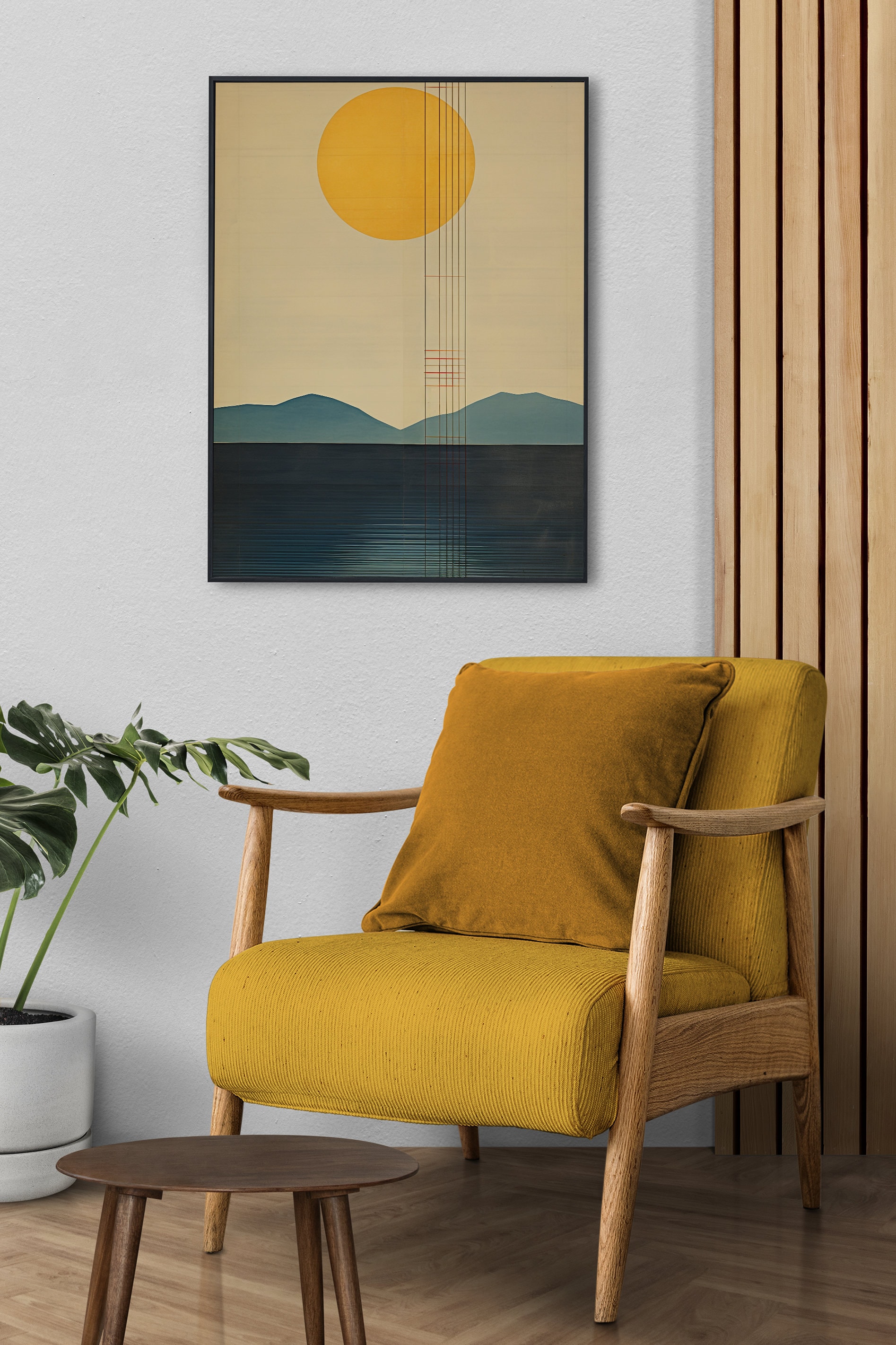 Sunrise Minimal Wall Art, Light Colors Vibrant Print, Modern Blurred ...