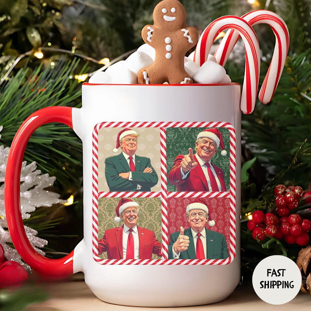 Christmas Trump 2024 Mug, Donald Trump Coffee Mug, US Elections 2024 ...