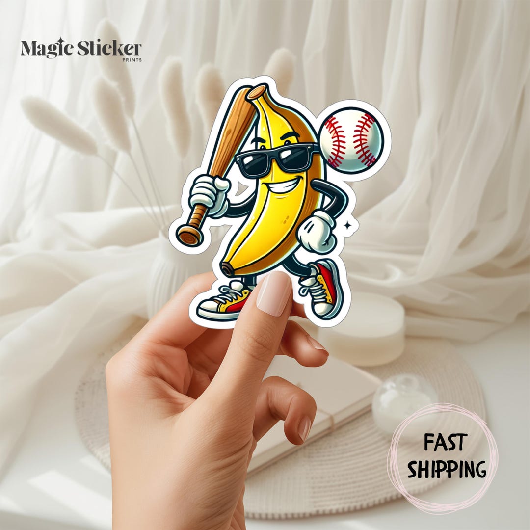 Sports Stickers, Baseball Stickers, Sports Teams Stickers, Banana ...