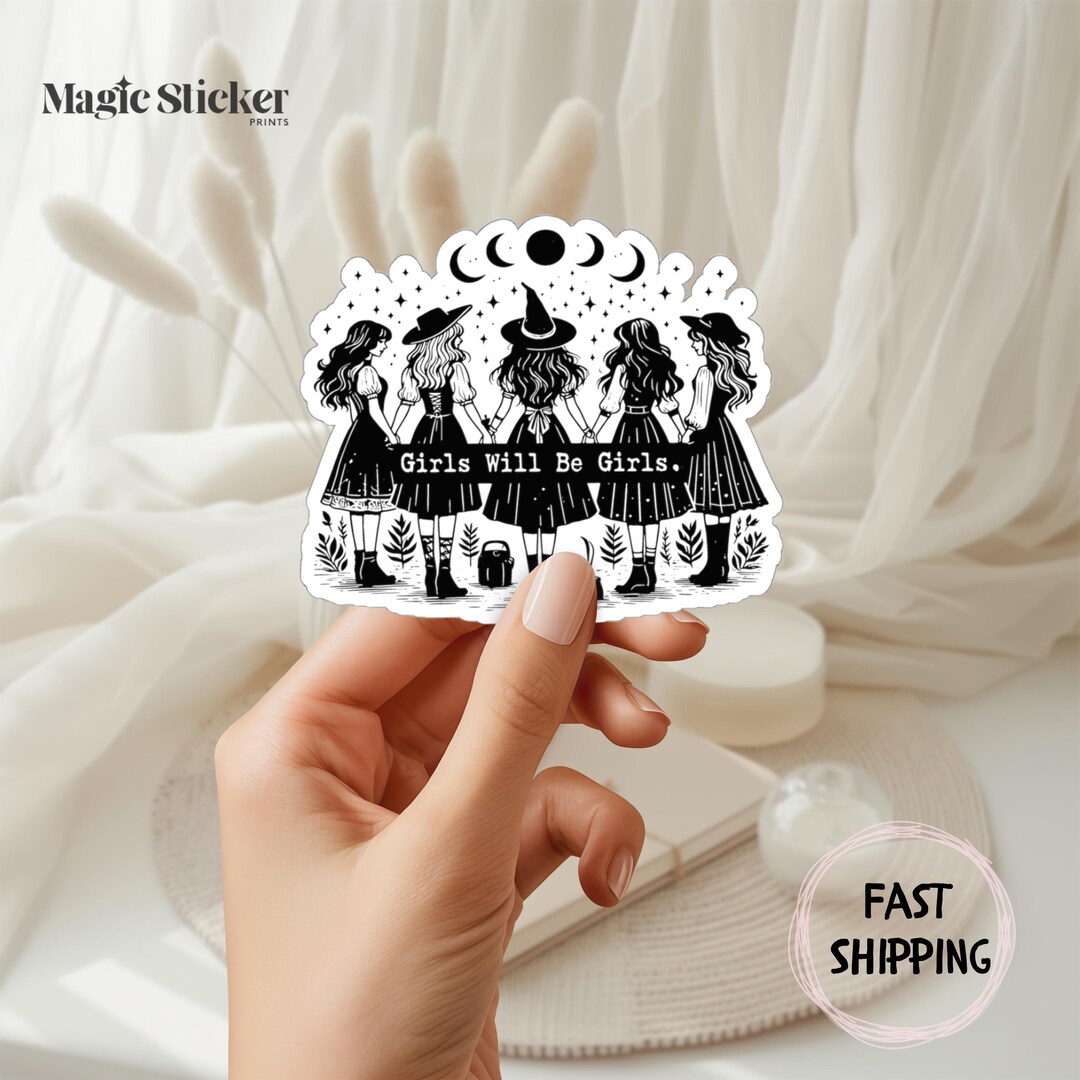 Witch Sticker, Witchy, Halloween Witch, Halloween Women, Girls Will Be ...