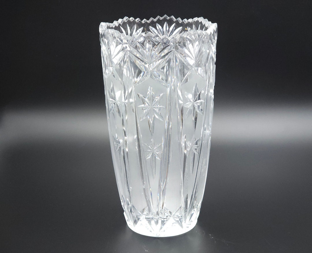 Vintage Waterford Crystal Cut Vase. Starlight Motif Ireland - Etsy