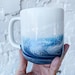 Beach Ocean Wave Ceramic Mug - Artisan Ceramic Mug With Coastal Wave ...