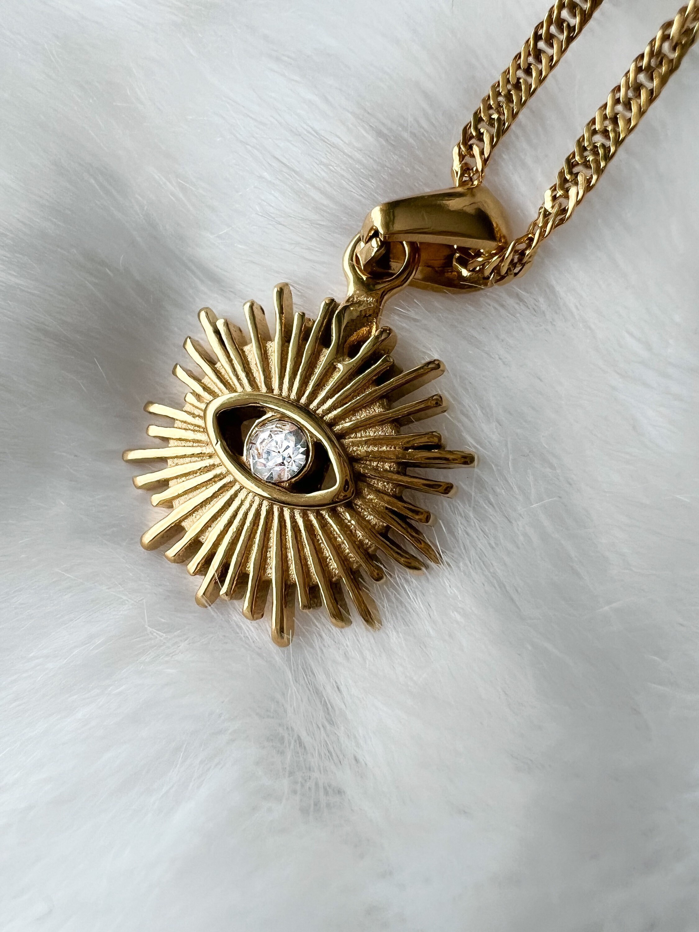 Eye Starburst Sunburst Charm Dainty Jewelry Minimalist Jewelry Eye ...