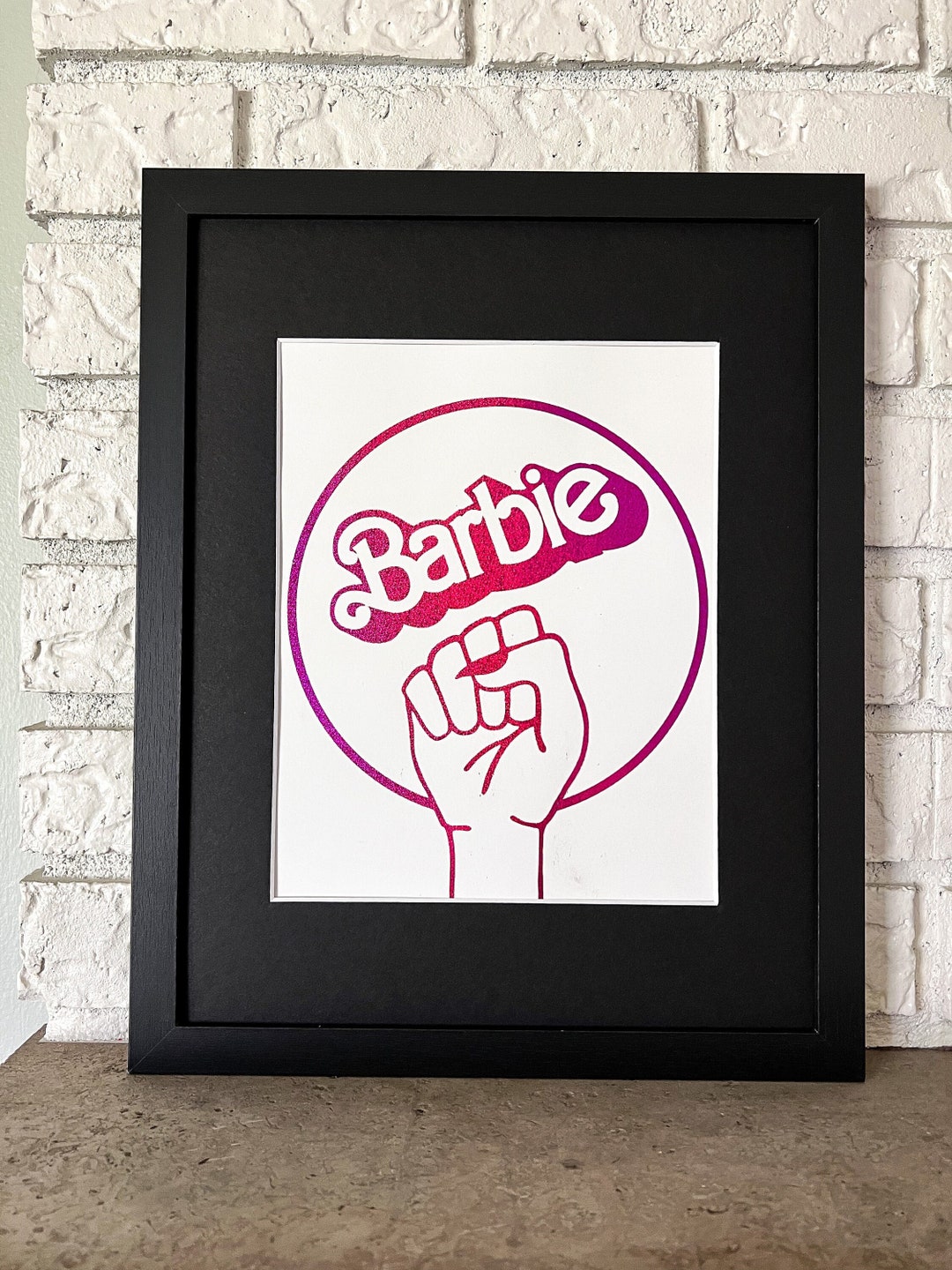 Barbie Girl Power Foil Print, Powerful Woman, Empowerment Wall Art ...