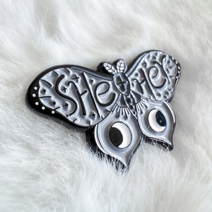 She/her Pronouns Moth Enamel Pin, Pronoun Lapel, Lanyard Pin, Purse ...