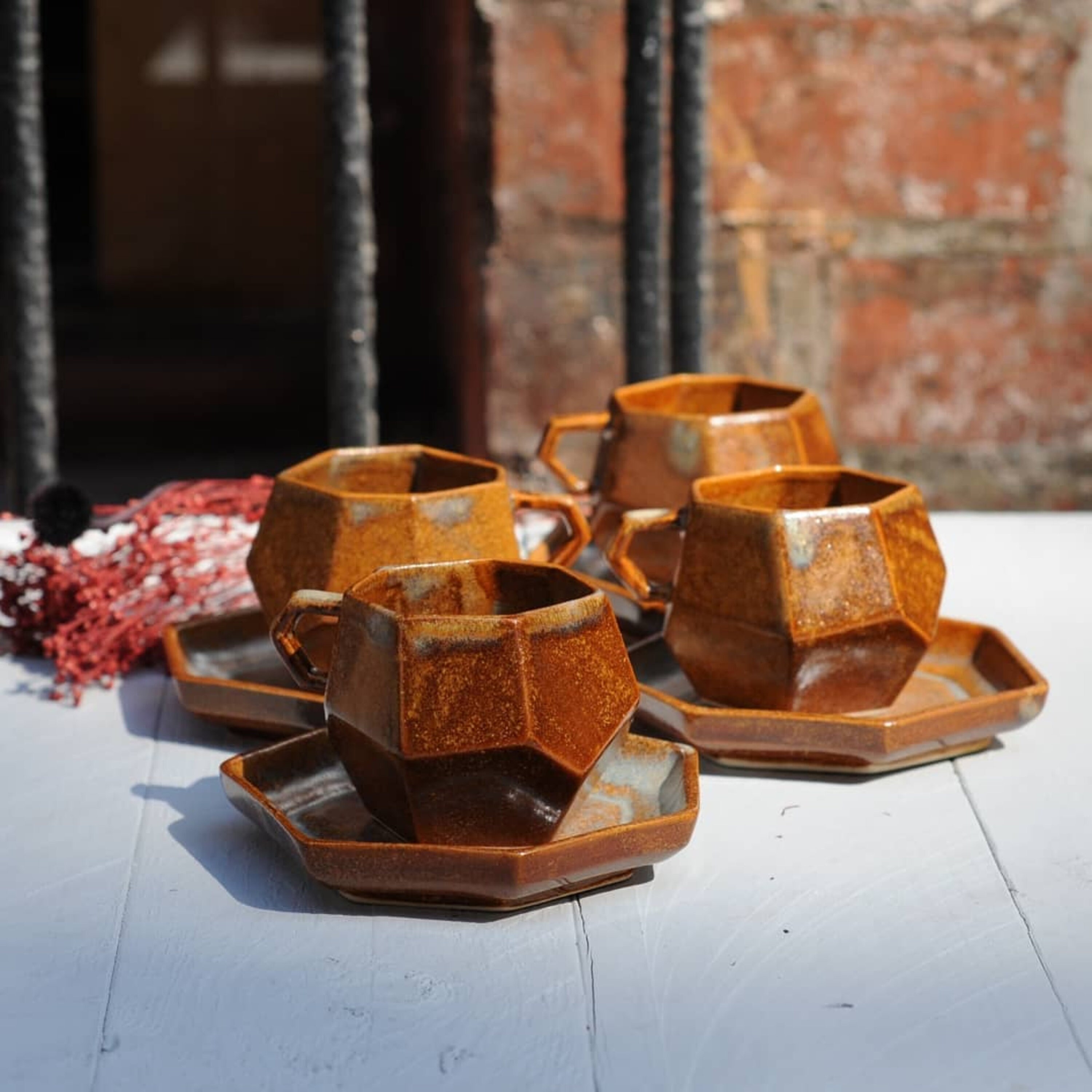 Cubiform Mug SET, Aesthetic Mug, Espresso Cup Set, Stoneware Mug Set ...