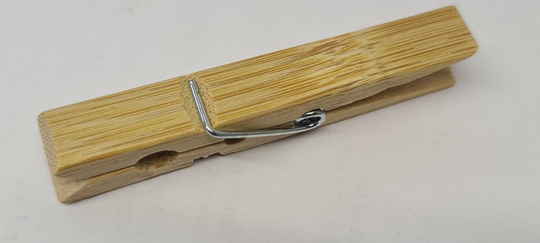 12 or 24 Bamboo Wooden Clothes Pegs, for Pegging Washing on Line - Etsy UK
