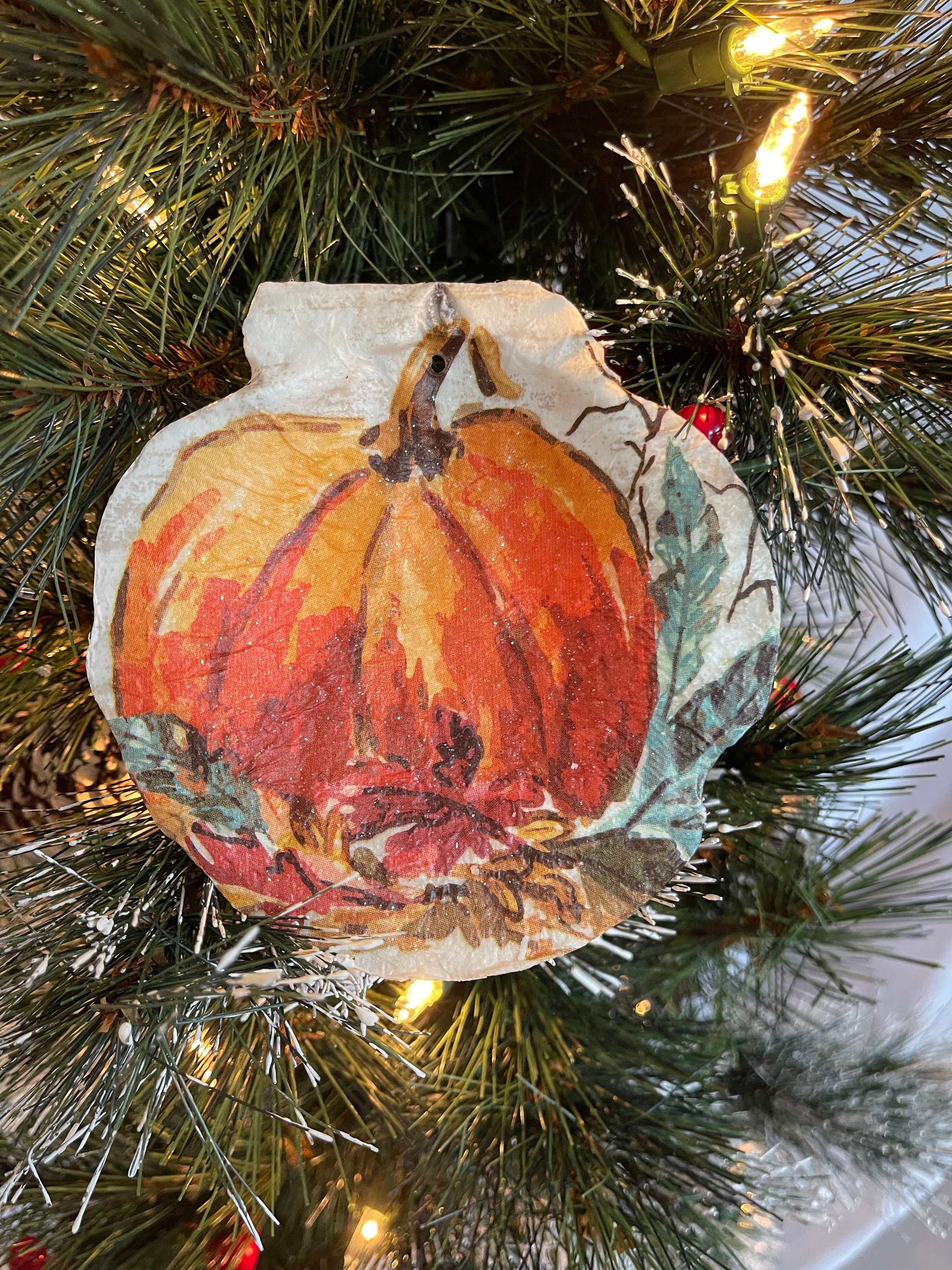 Fall Decoupage Scallop Shell - Etsy