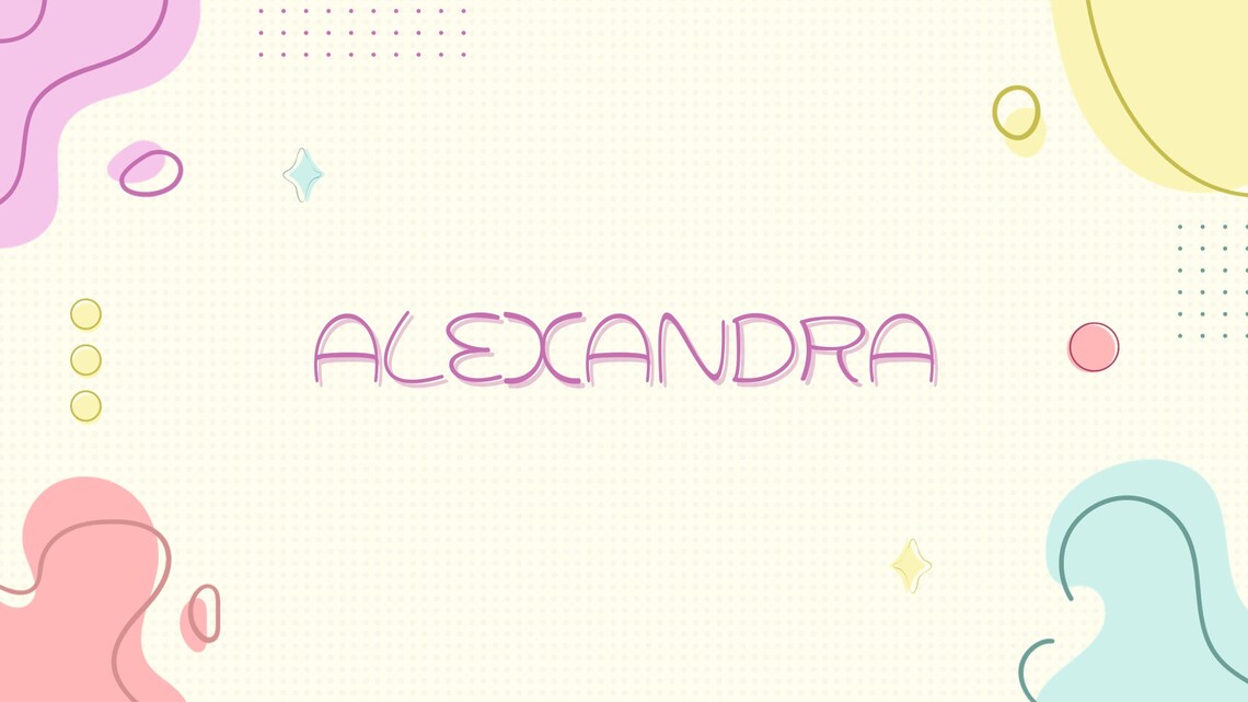 Alexandra Font, Cute Font, Goodnotes Font, Digital Note, Cute Font ...