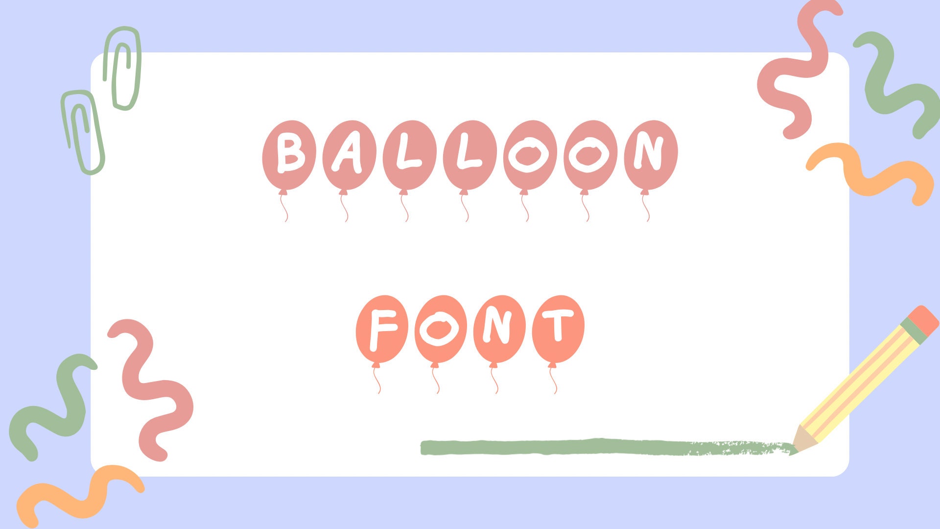 Balloon Font, Design Font, Goodnotes Font, Digital Note, Cute Font ...
