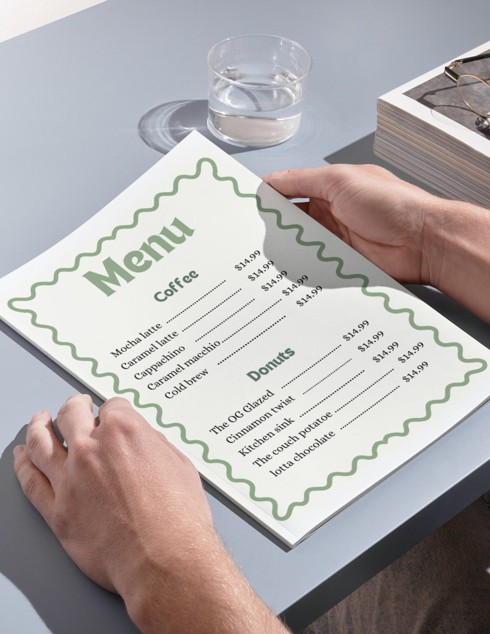 Customizable Trendy Menu / Canva Template - Etsy