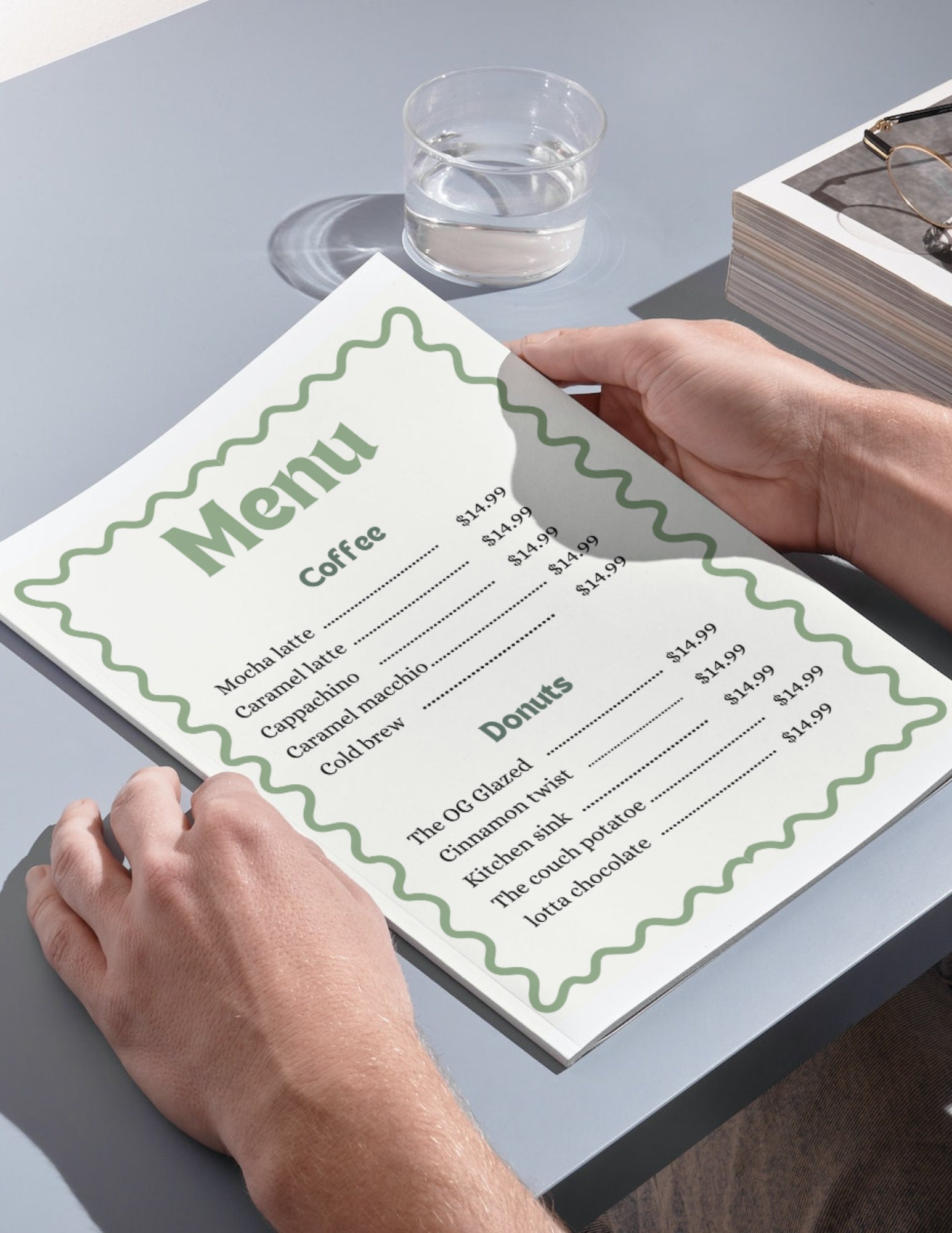 Customizable Trendy Menu / Canva Template - Etsy