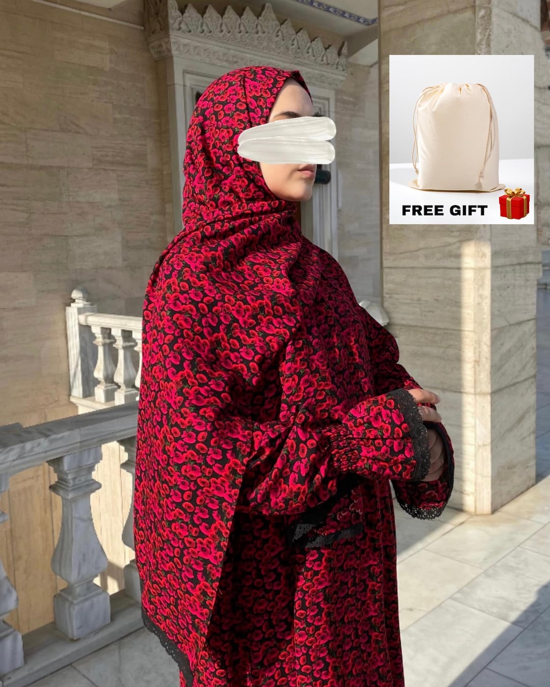Luxury Prayer Dress,premium Quality Islamic Prayer Clothing One-piece ...