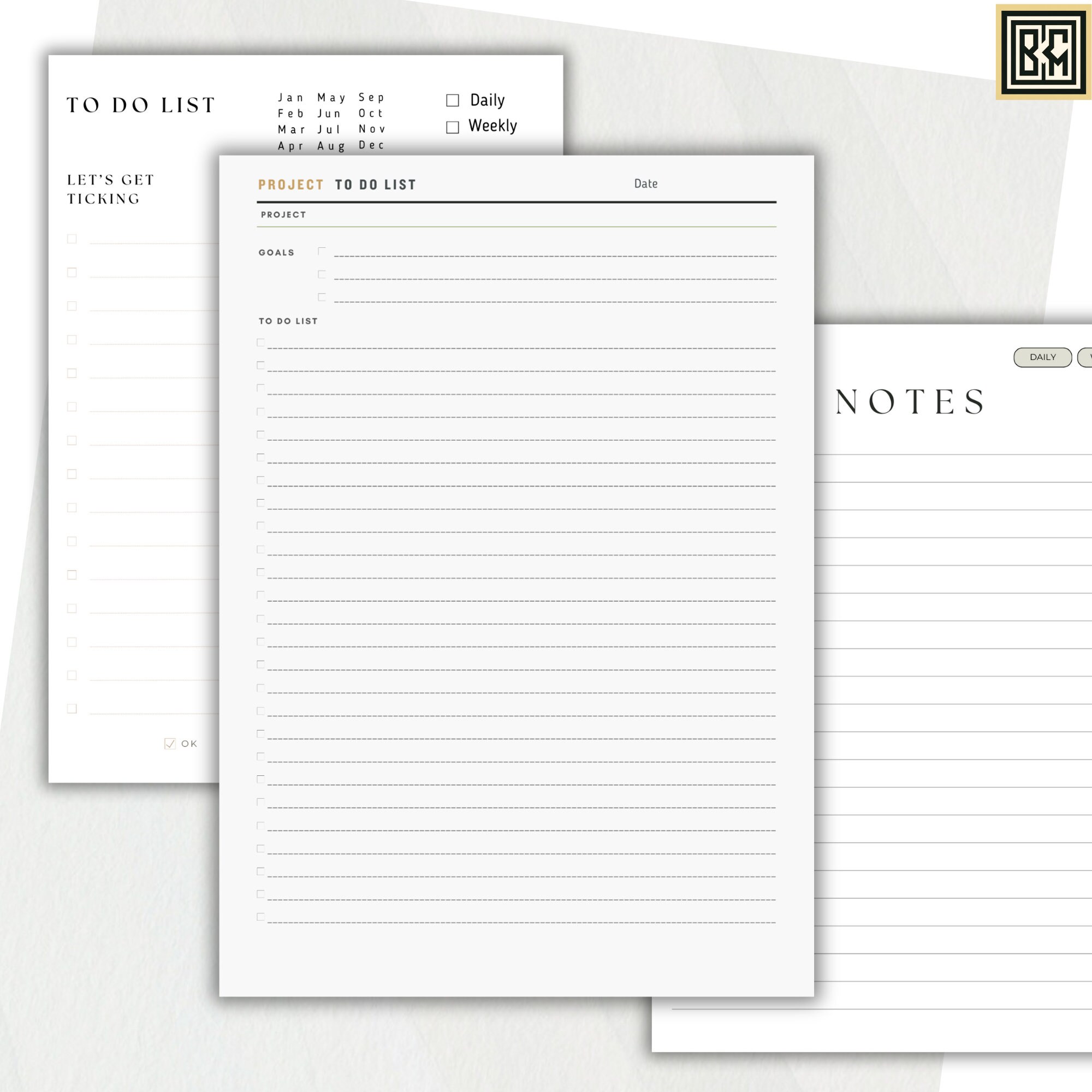 Editable PLR Digital Planner Bundle - Resell Rights, Calendar, Yearly ...