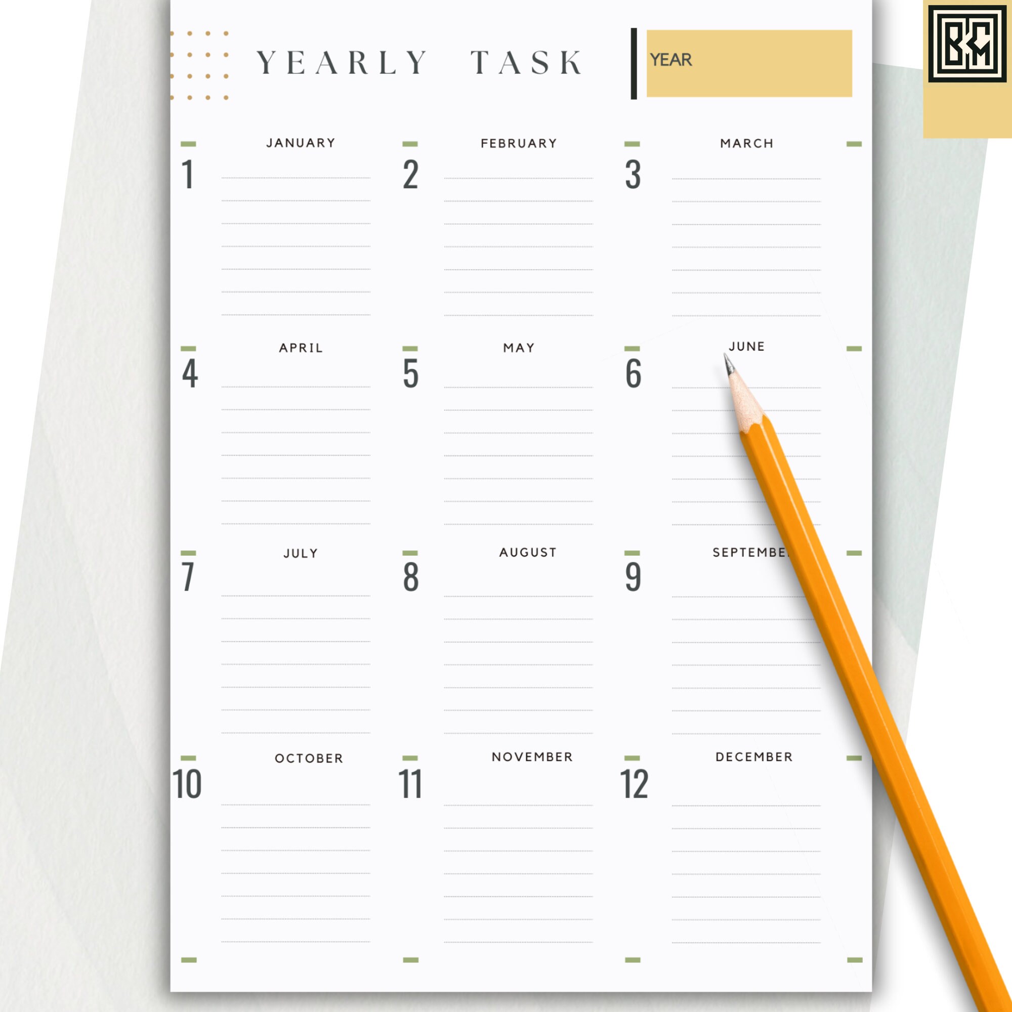 Editable PLR Digital Planner Bundle - Resell Rights, Calendar, Yearly ...