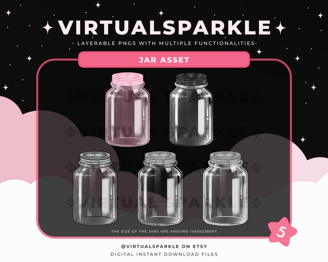 Vtuber Streamer Jar Asset PNG | Chibi Vtuber Asset | Pngtuber Jar ...